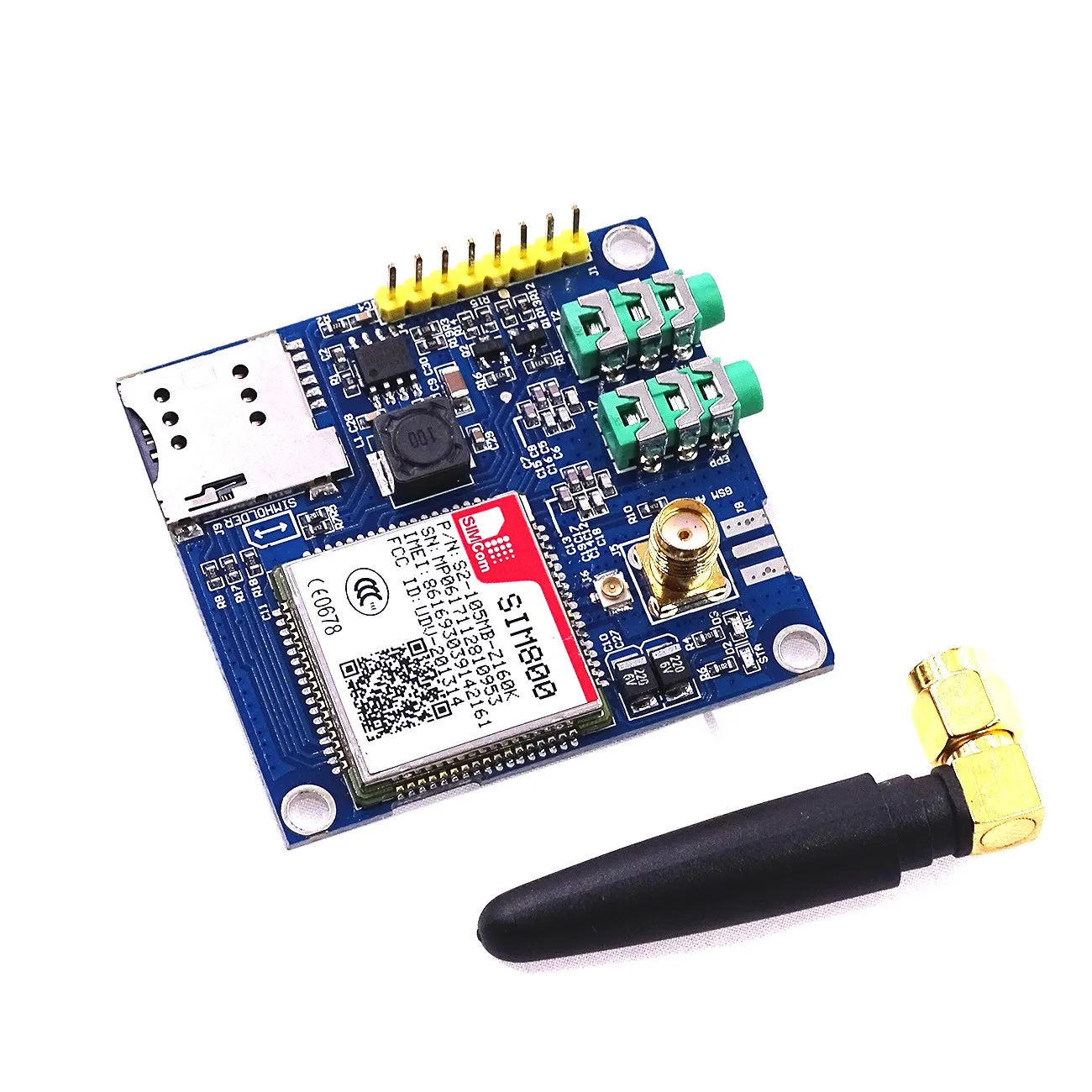 DHgate.com:SIM800 GSM GPRS MMS Development Board Module for Electronics Projects:Office & School ...