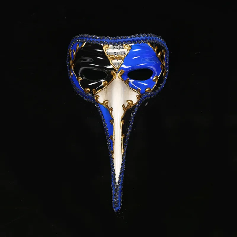 Venice Masquerade Masks Long Nose Bird Design Full Face Mask For ...