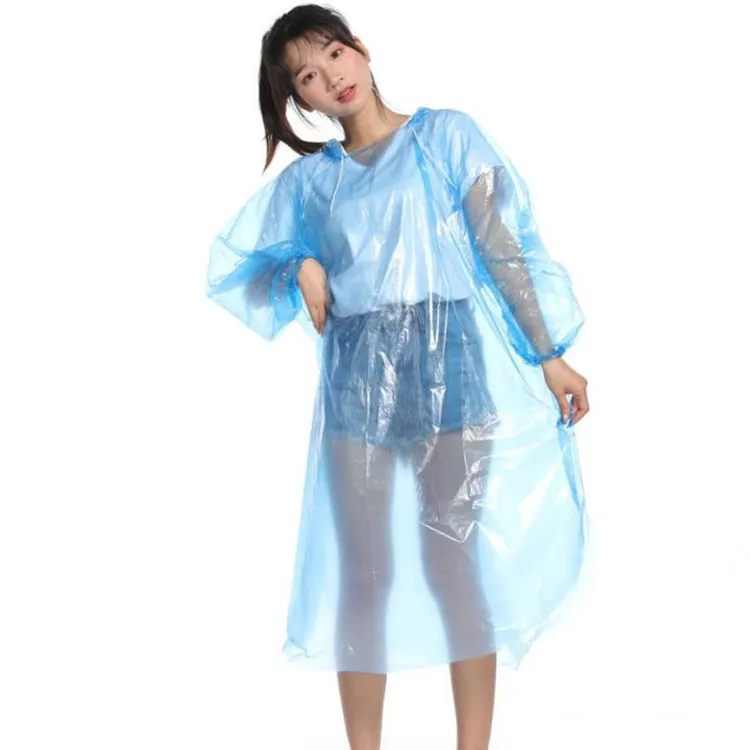 Free DHL One Time Raincoat Hot Disposable PE Polythene Raincoat Adult ...
