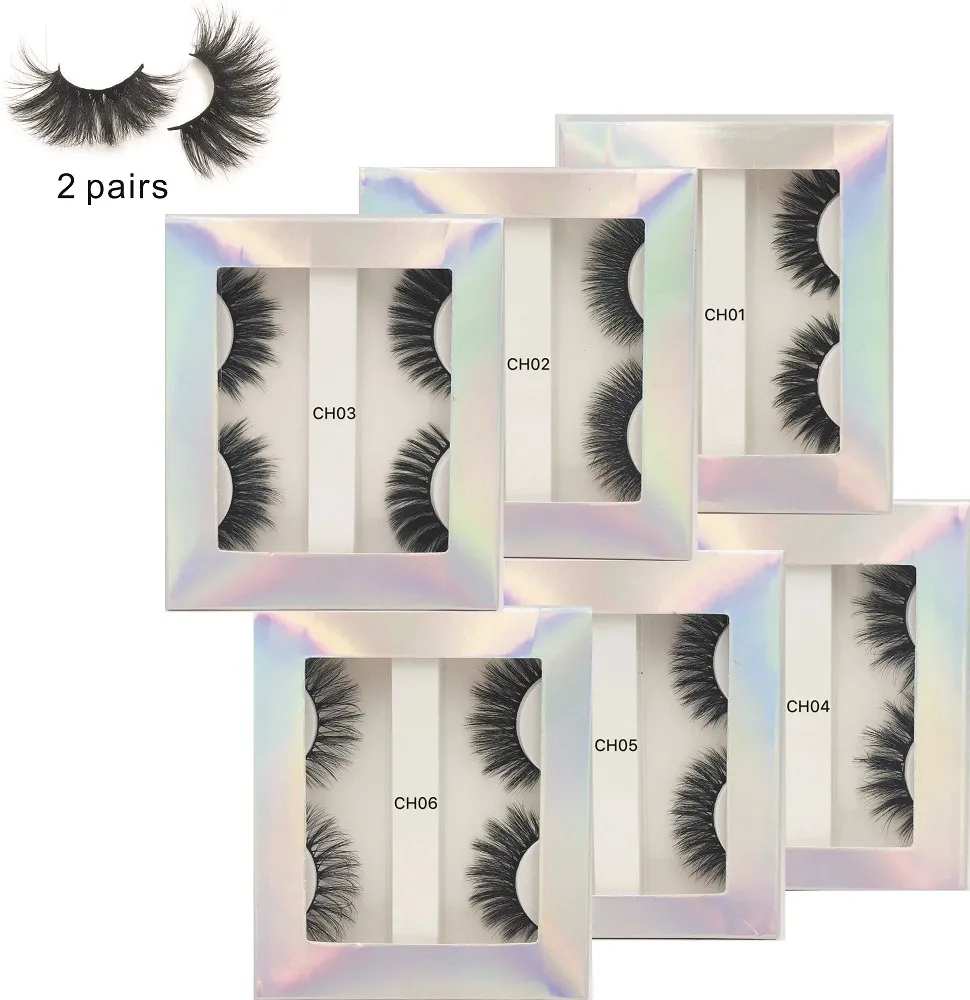 DHgate.com:Fake Eyelashes Set: 2 Pairs Handmade Mink Natural Eyelashes ...