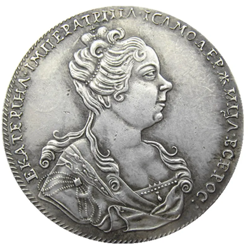 1726 RUSSIA 1 ROUBLE Silver Plated Decorative Copy Silver Coin Price ...