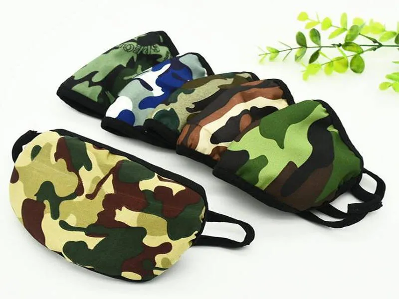 Washable Camo Print Fabric Face Masks - 2-Layer Reusable Breathable ...