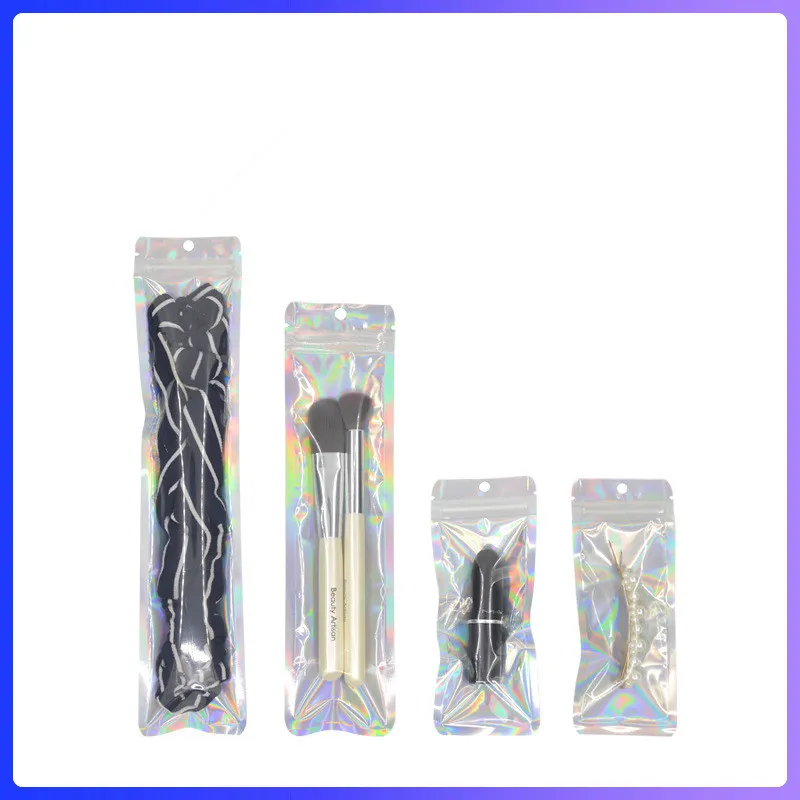 Resealable Laser Foil transparent pouch with Hang Hole for Food Storage ...