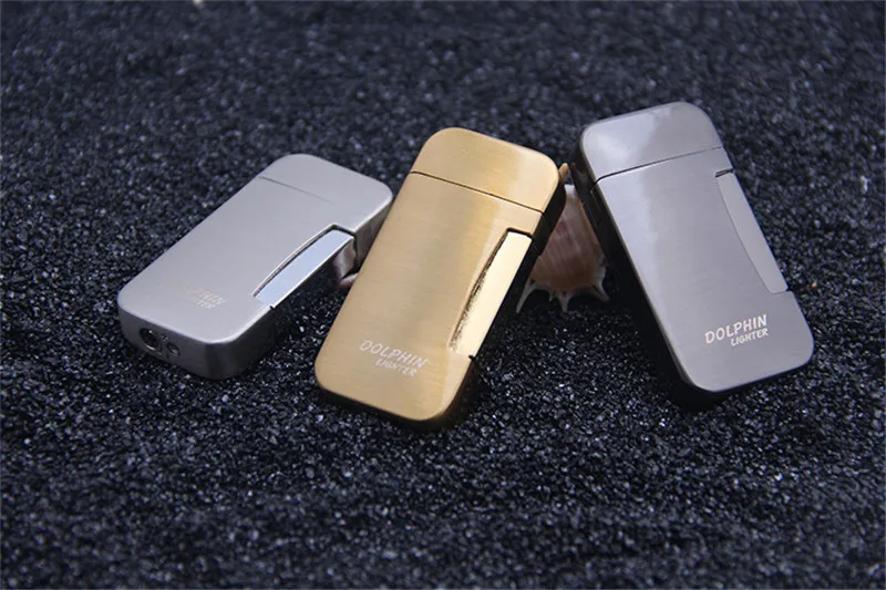 New Type Two Flam Torch Turbo Lighter Blue Flame Electronic Lighter Gas ...