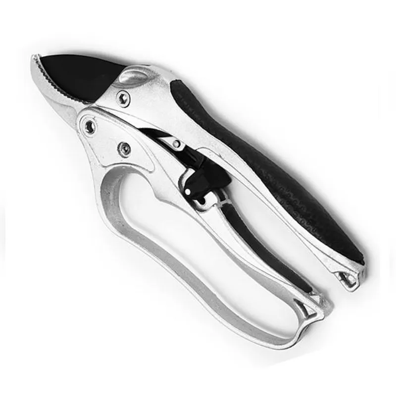 Ratchet Carbon Steel Pruning Shear Gardening Tree Flower Labor Saving ...