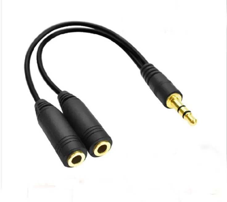 DHgate.com:100 Pcs Audio Stereo 3.5mm 1 to 2 Headphone Jack Y Splitter ...