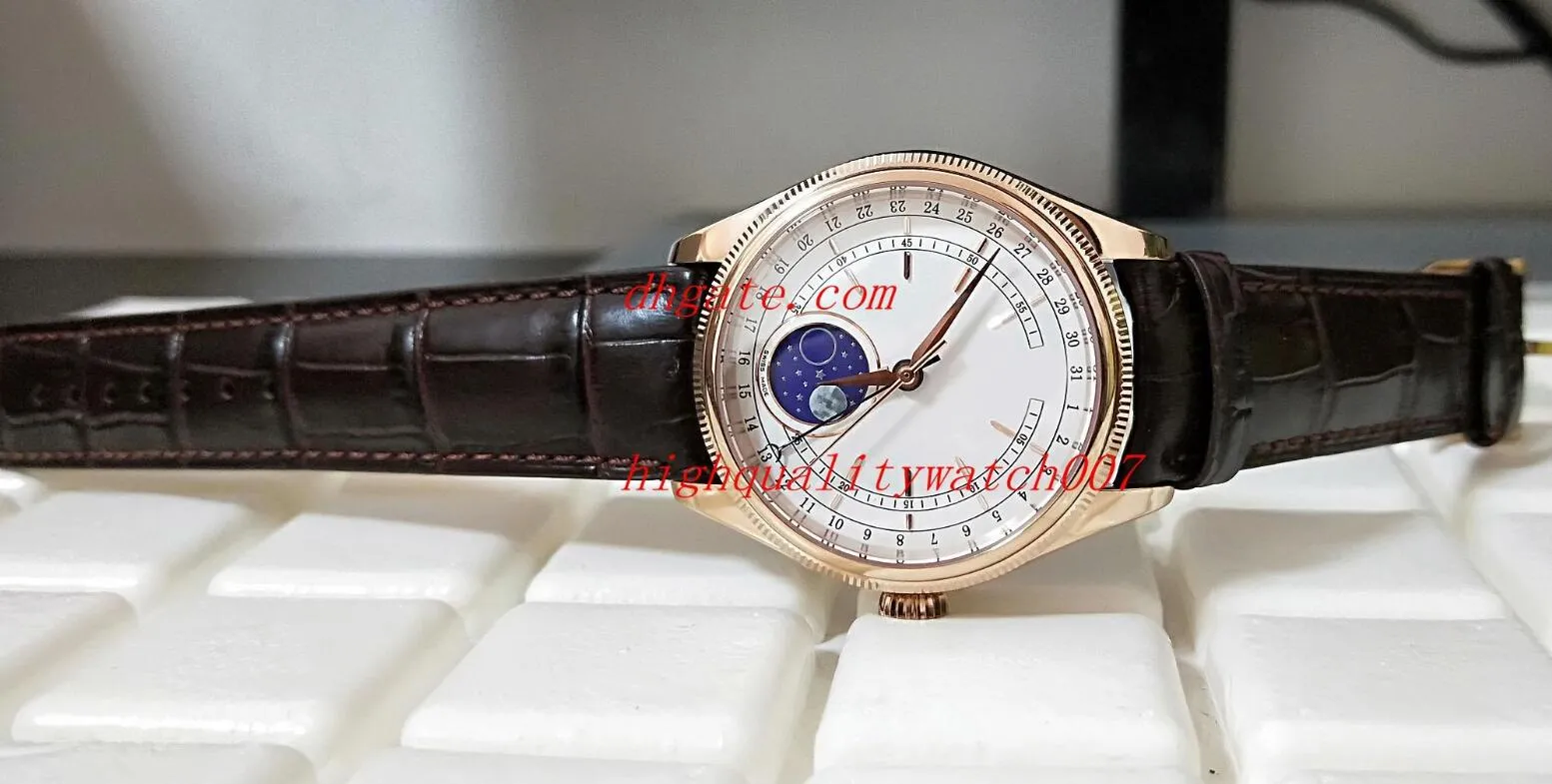 noble High Quality Watch Nautilus 5726 5726A-001Brown Leather Stainless ...