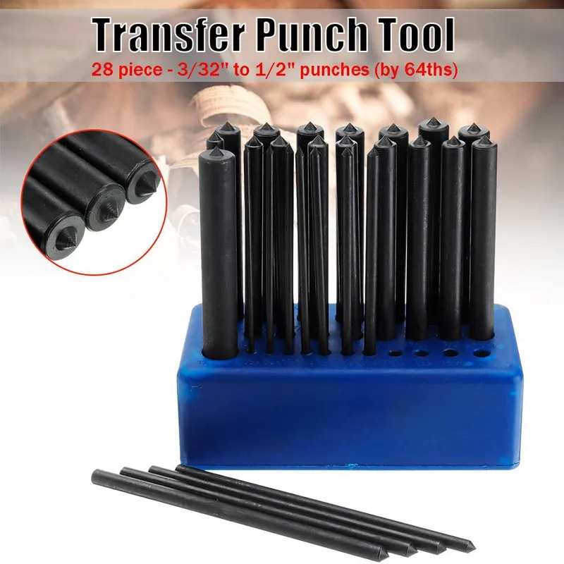 28-Piece Transfer Punch Set - Precision Carbon Steel Hand Tools ...