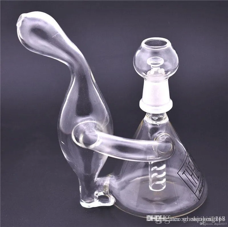 Mini Glass Recycler Bong Water Pipe Cyclone Dab Rig Oil Rigs Bongs ...