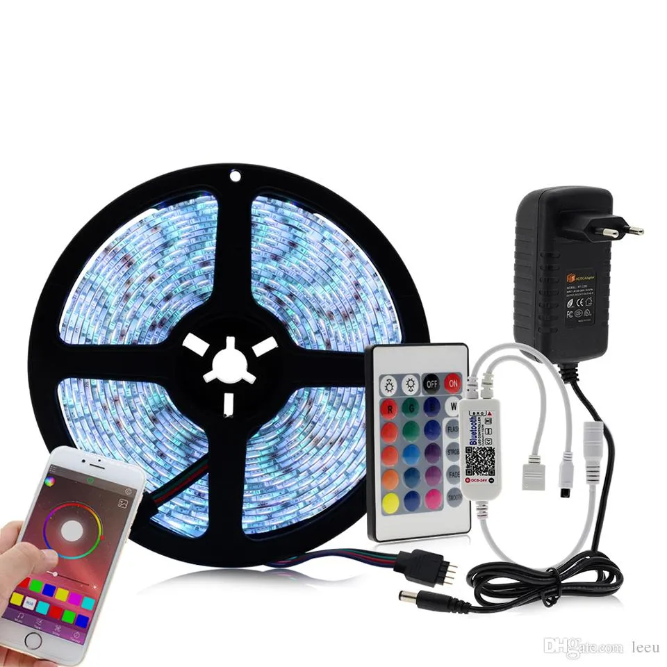 RGB Rgbic Led Strip 20m Set With Bluetooth Controller, 12V 5050, 5m ...