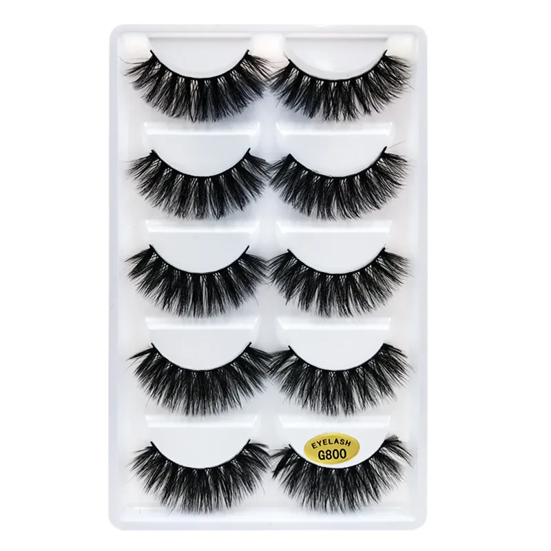 DHgate.com:5 Pairs3D Mink False Eyelashes, Soft Natural Long Thick ...