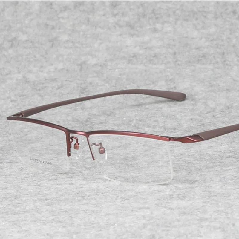 Titanium Alloy Half Rim Eyeglasses Frames for Men and Women with ...