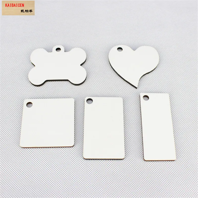 Blank Wood Keychains for Sublimation - 30 Shapes MDF Key Rings for Heat ...