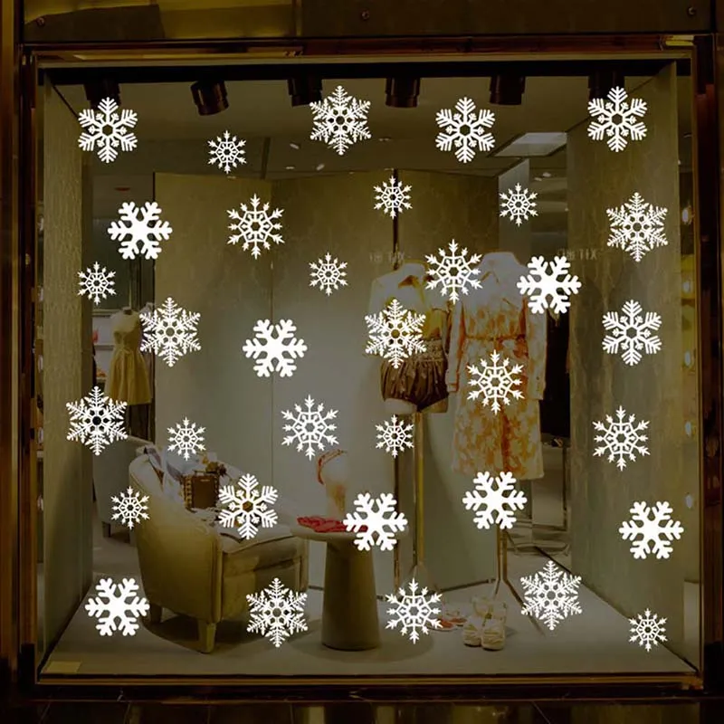 Home Window Decals: Festive Snowflake Window Stickers For Christmas ...