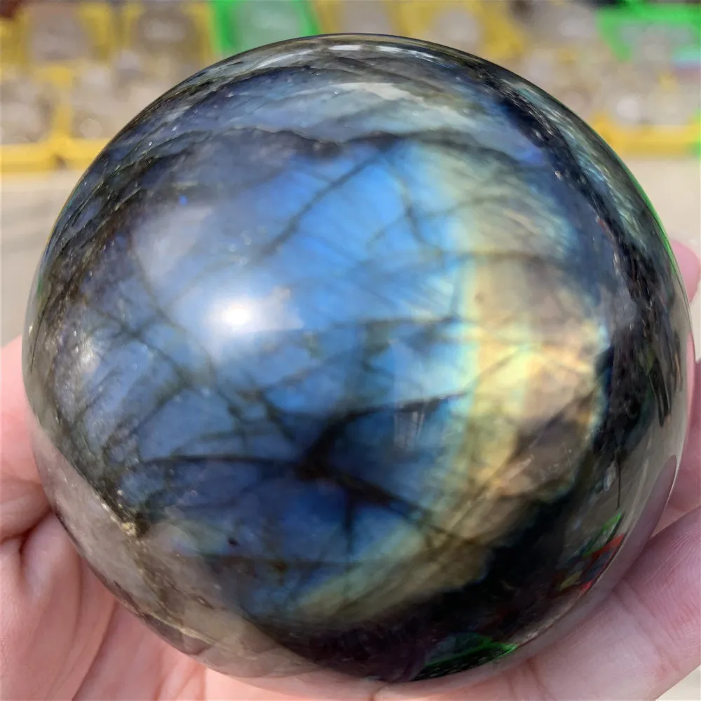 DHgate.com:Natural Labradorite Crystal Ball for Healing and Home Decor ...