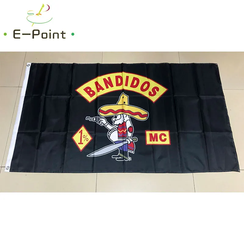 Bandidos MC Flag 3x5 Ft 90x150cm Polyester Banner Outdoor Decoration ...