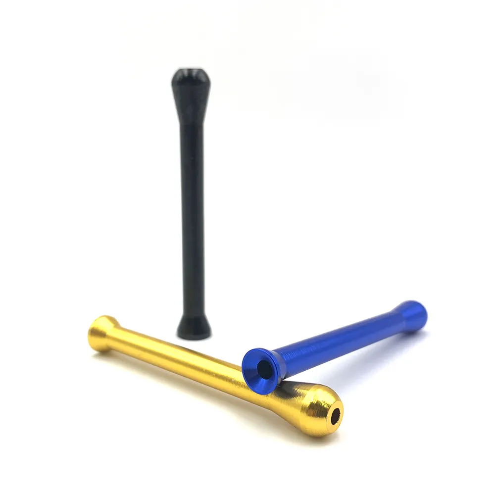 Metal Smoke Pipes Aluminum Snuffer: Portable Straight Nasal Tube ...
