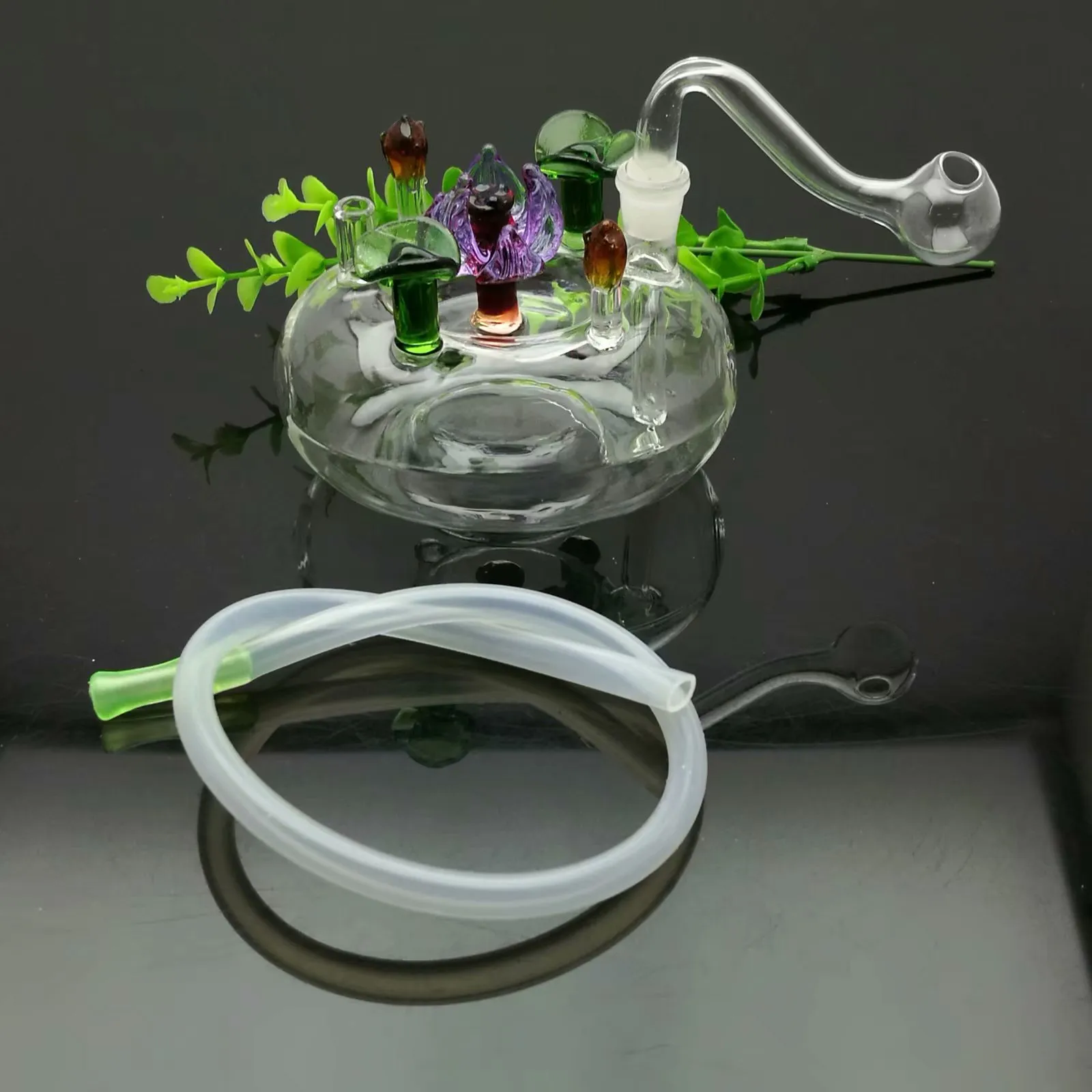 Pyrex Glass Oil Burner Pipe: Classic Flower Bed Design, Thick Water ...