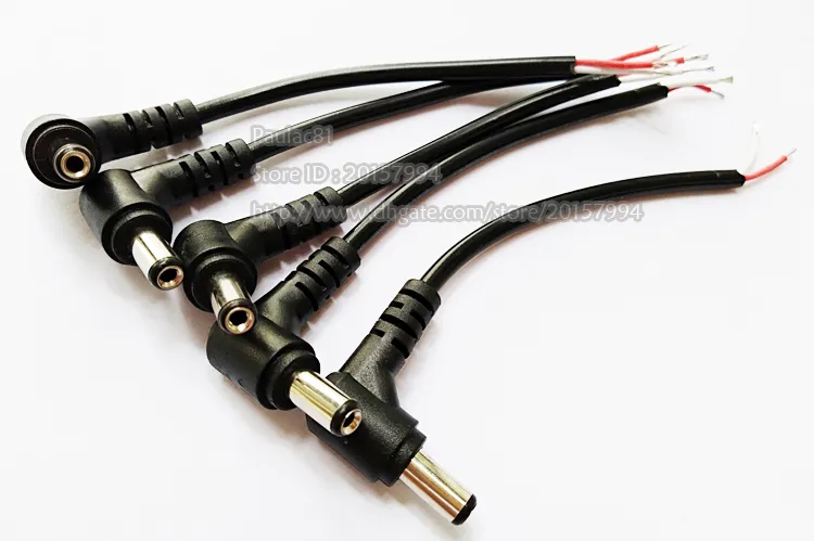 DHgate.com:50PCS 90 Degree Angled DC Power Connector Cable - 5.5x2.1mm ...