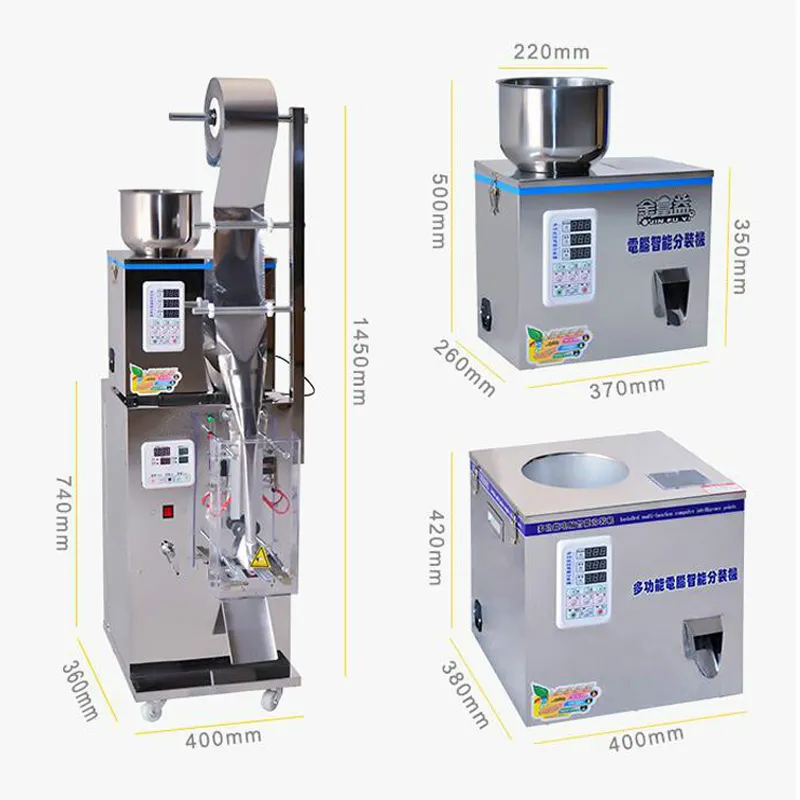 380W Small Granule Powder Packing Machine: Auto Weight Packaging For ...