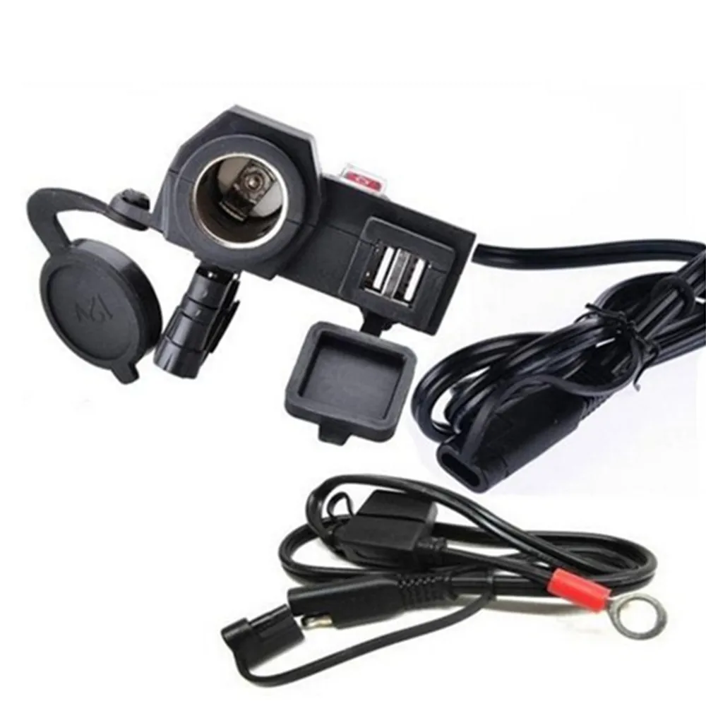 DHgate.com:Waterproof Motorcycle USB Charger with Switch & Cigarette ...