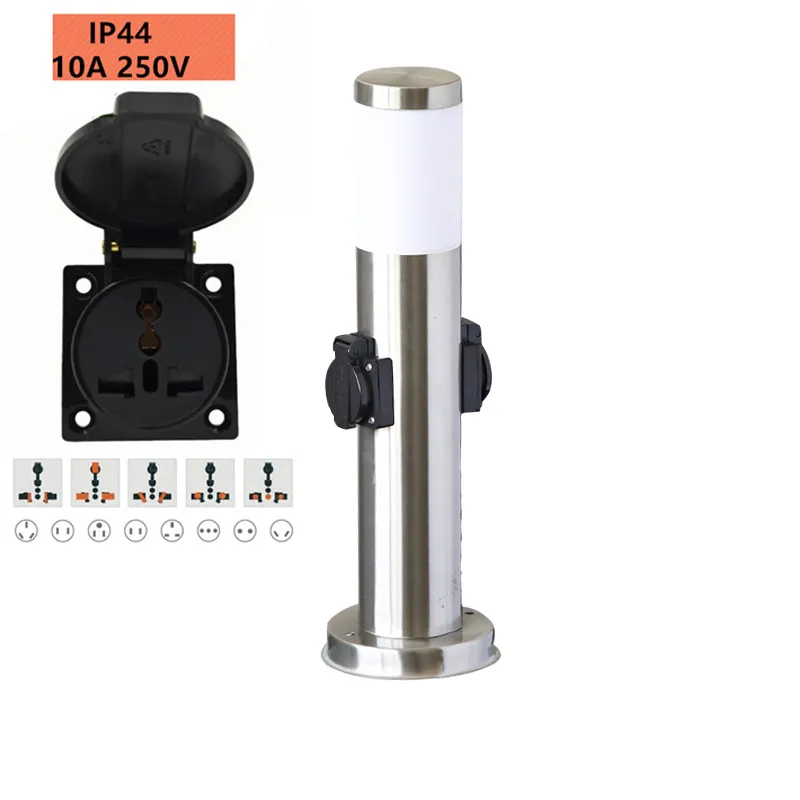 Wholesale 40cm Stainless Steel LED Post Light With Power Raising Kanan ...