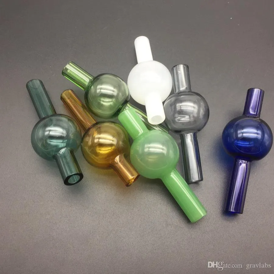 Universal Colorful Glass Bubble Carb Cap Round Ball Dome For XL Thick ...