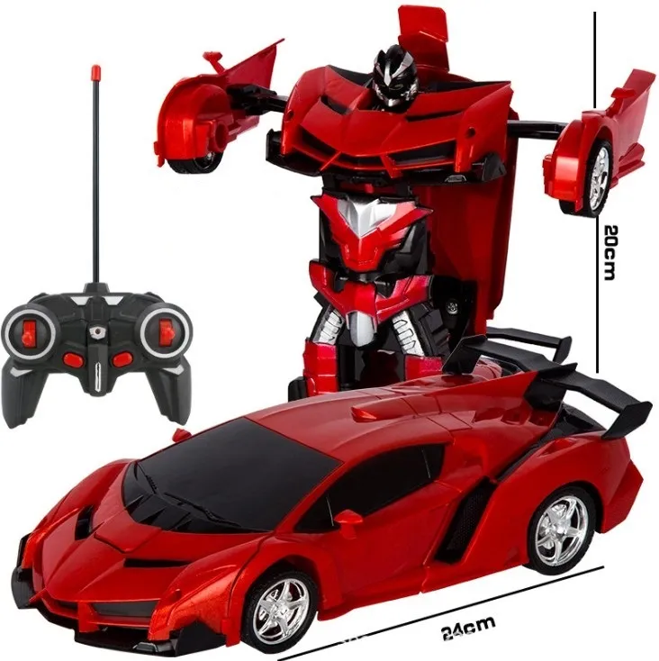 2-in-1 RC Transformer Car Robot Toy - Remote Control Sports Vehicle ...