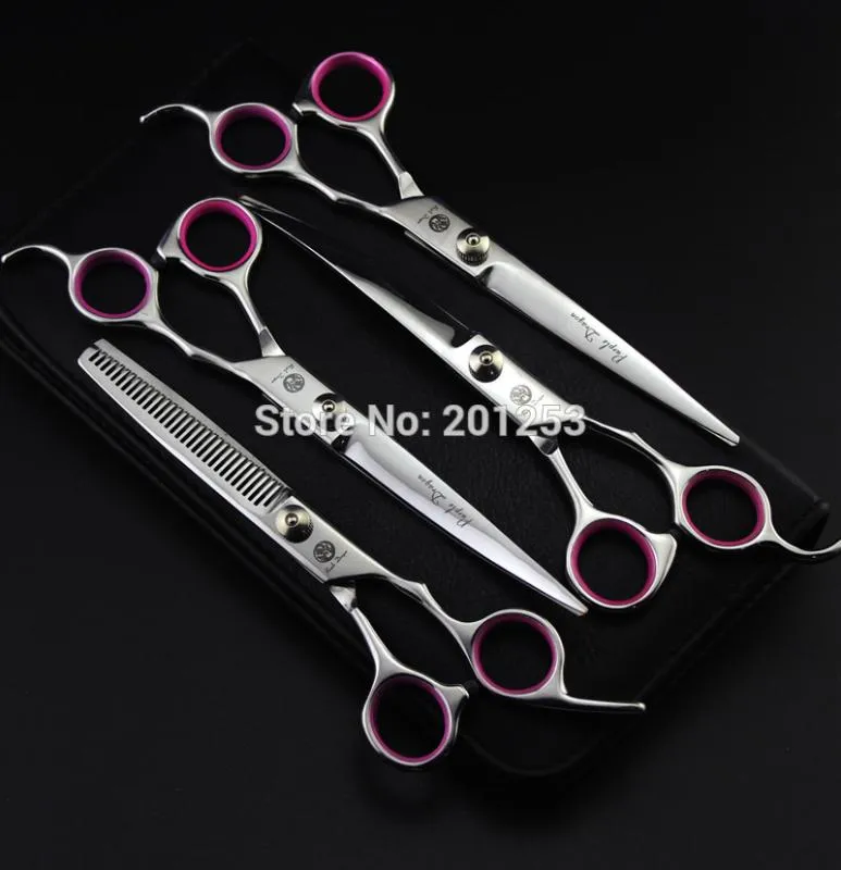 DHgate.com:4Pcs Purple Dragon Pet Grooming Scissors Set, Silver Dog ...