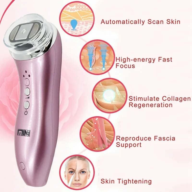 LED Mini HIFU Machine For Derma Skin Care And Wrinkle Removal With High ...