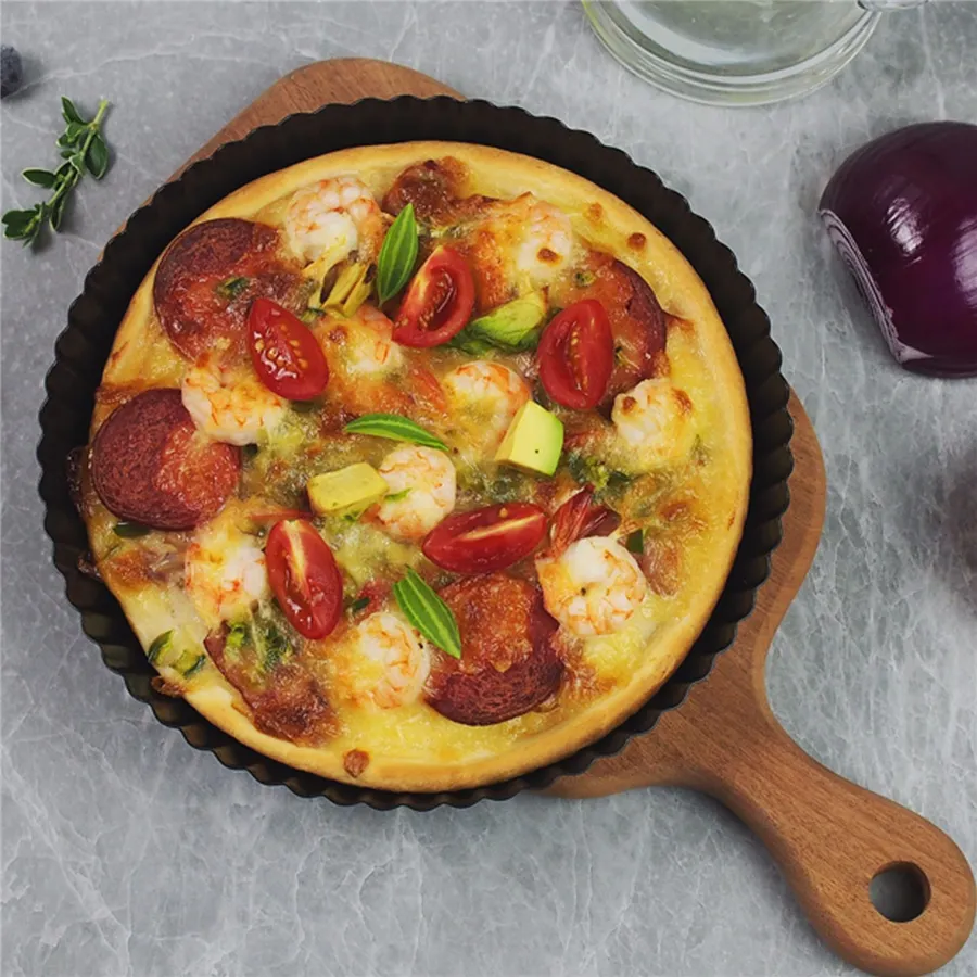 DHgate.com:Non-Stick Fluted Tart Pan, 8.8 Inch Round Quiche Flan Pan ...