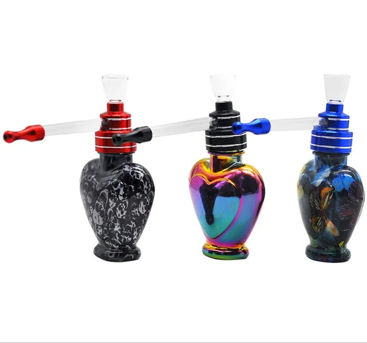 New Colourful Metal Pipe Miniature Water Pipe Love Magic Pot For Cross ...