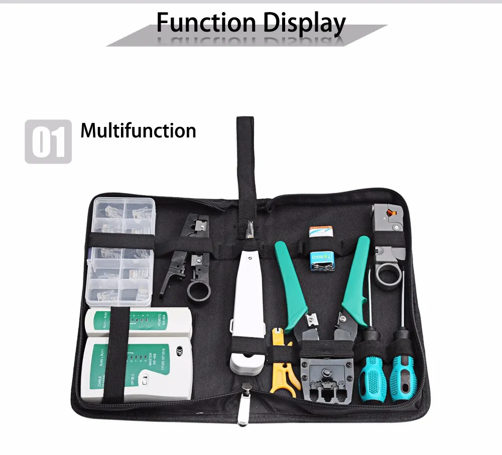 Professional 12 In 1 Computer Maintenance And Network Repair Tool Kit ...