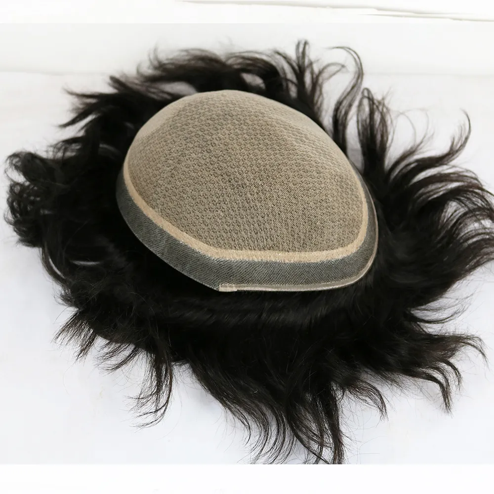 Natural Hairline Men's Toupee - Silk Base, Lace Front, Skin Poly ...