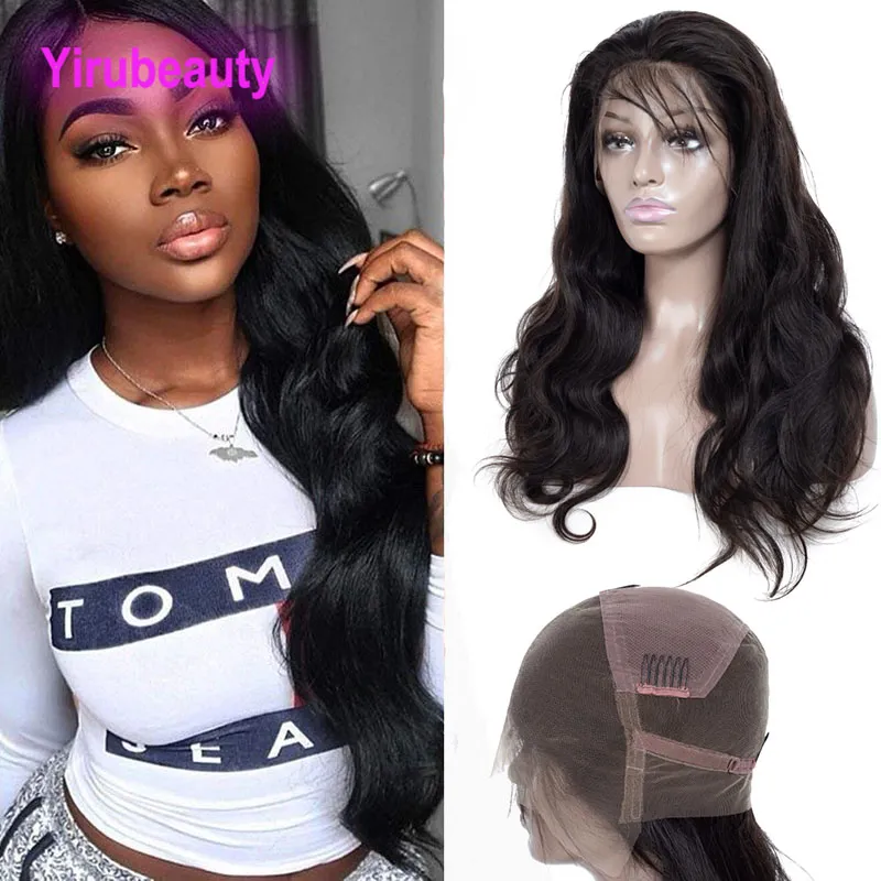 Peruvian Body Wave Full Lace Wigs Pre Plucked 10-34 Inch Virgin Hair ...