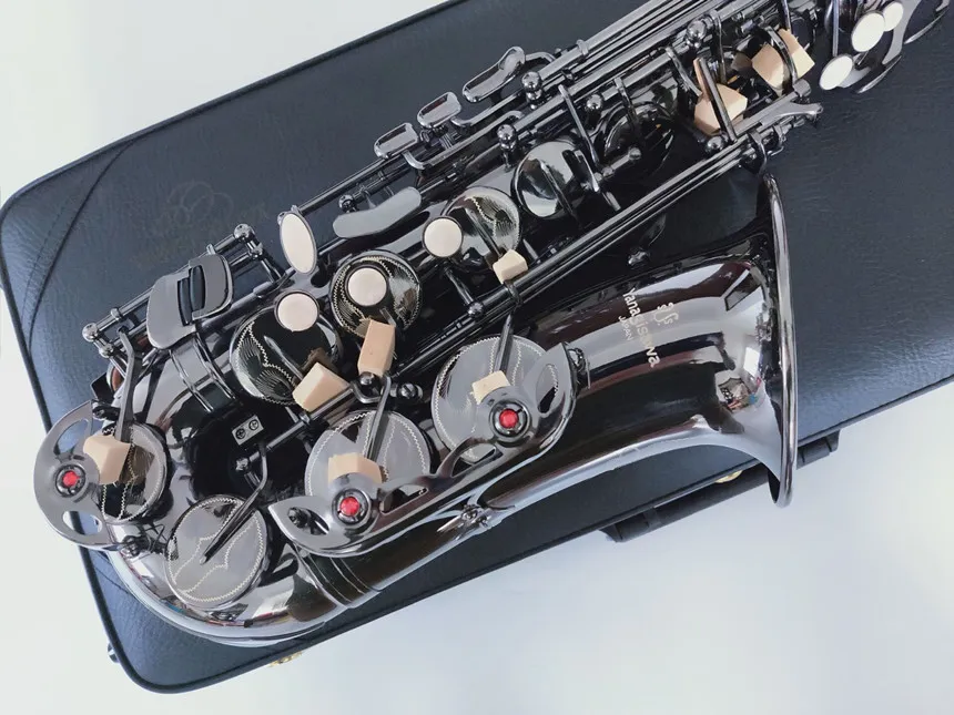 Professional Alto Saxophone Eb, Black Nickel Finish, Gold Keys, Quality ...