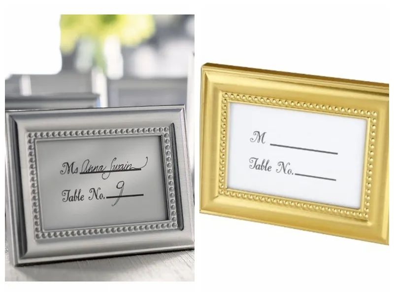 DHgate.com:20Pcs Silver Gold Photo Frame Place Card Holders for Wedding ...
