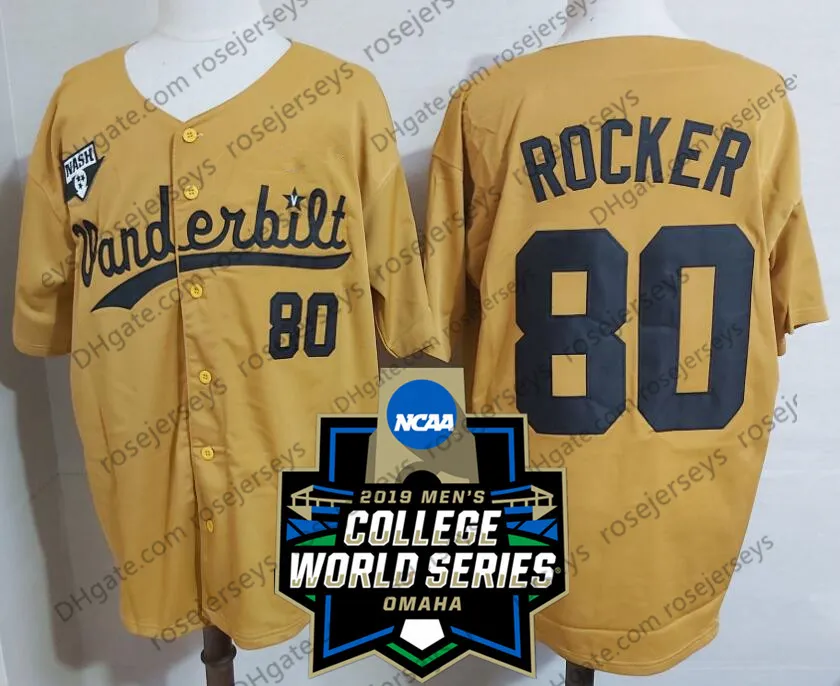 2019 CWS Vanderbilt Commodores 18 Pat DeMarco 29 Patrick Raby 80 Kumar ...