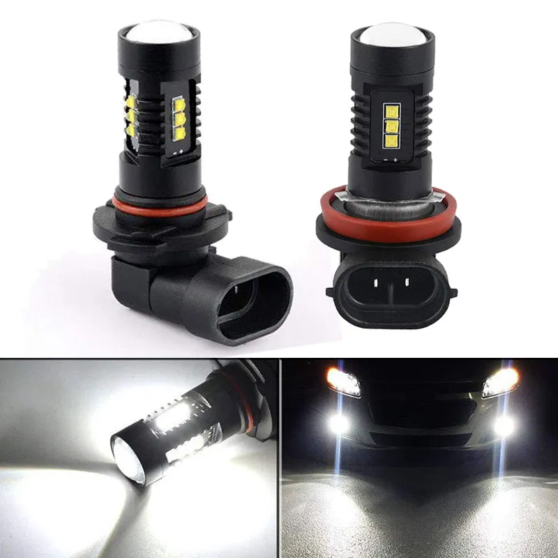H8 H9 H11 120W LED Fog Light Bulbs, Driving Lights, Running Lamps, High ...