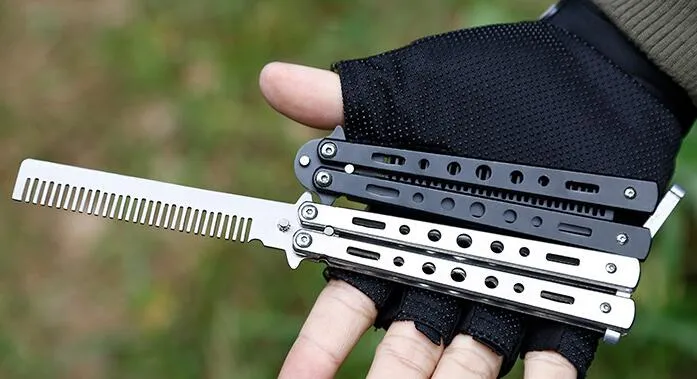 Stainless Steel Butterfly Hair Shedding Styling Knife With Folding ...