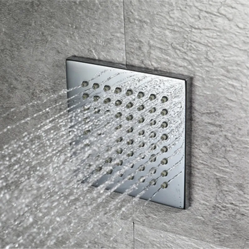 Modern Design Shower Body Jets Wall Mounted 4 Inch Square Shape ...