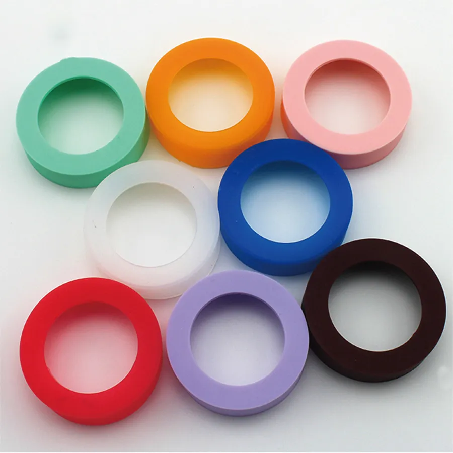 7cm Silicone Cup Sleeve Bottle Bottom Protective Cover Rubber Coasters ...