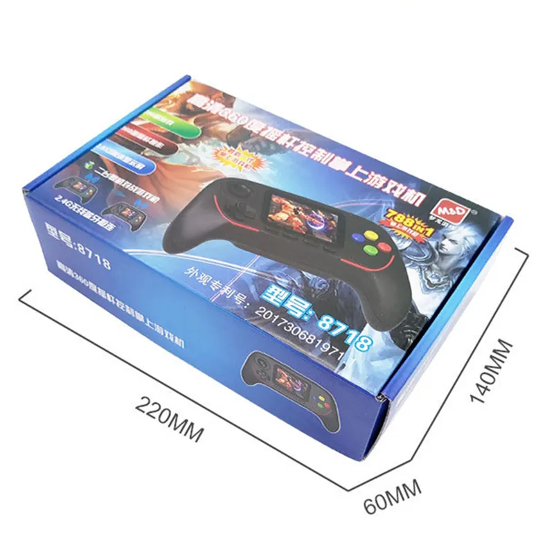 16 Bit Handheld Game Console Bluetooth 2.4G Wireless Palm Rocker Built ...