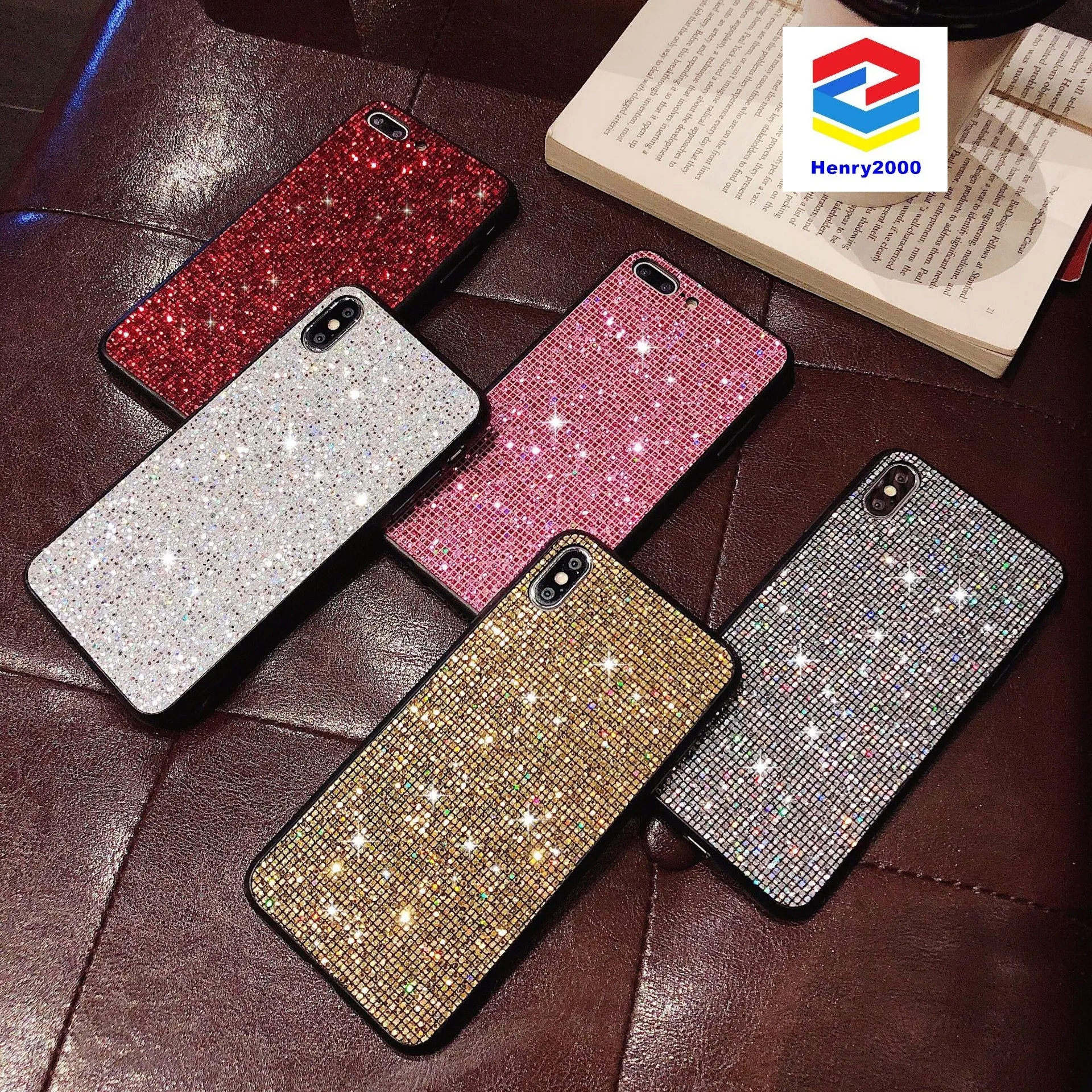 DHgate.com:Sequin Bling Glitter Shockproof Case for iPhone with Diamond ...