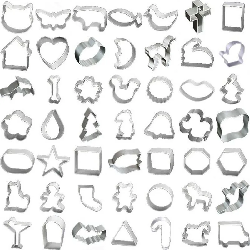 Cookie Cutter Moulds Aluminum Alloy Metal Shaped Cookie Cutters for ...