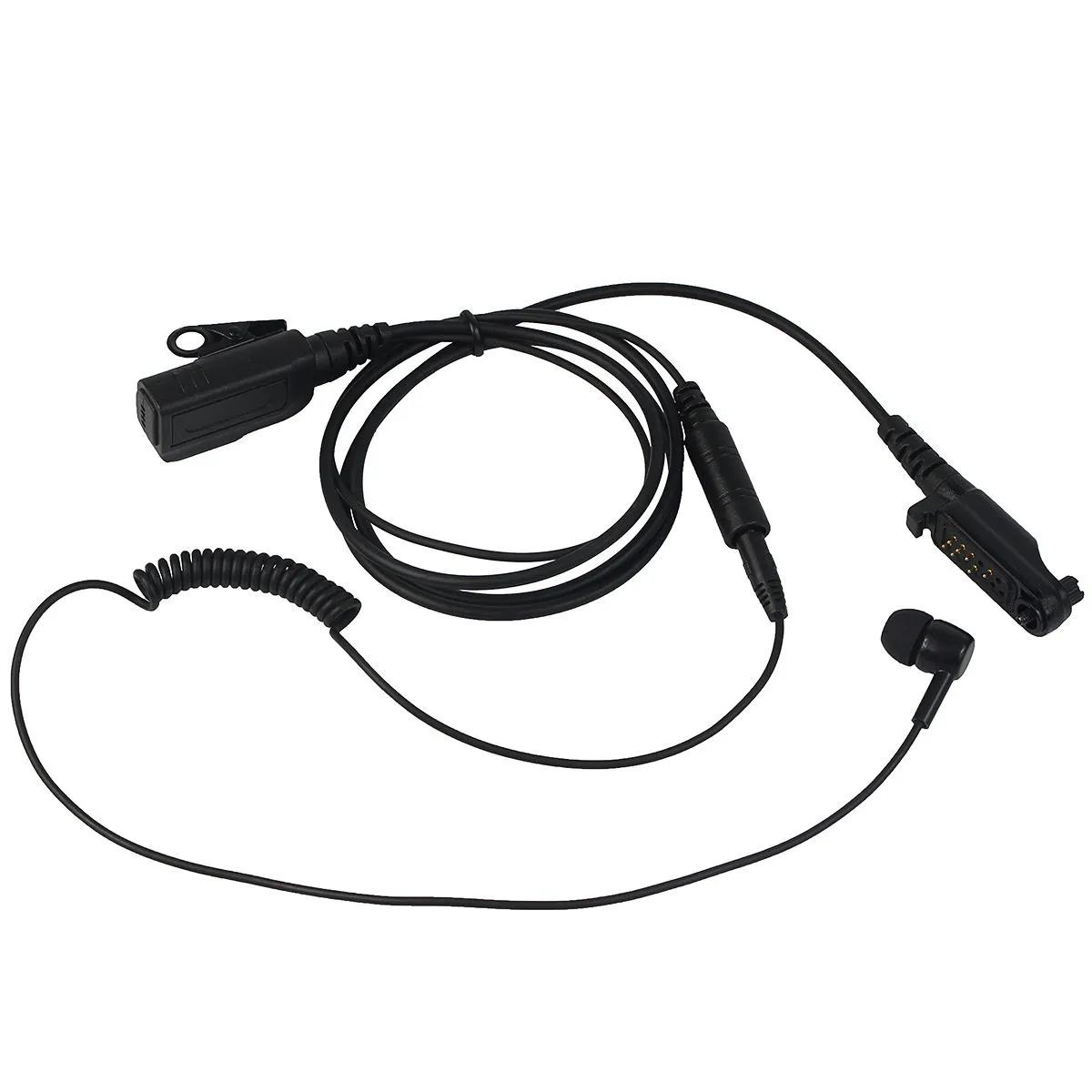New Two-Way Radio Earpiece with Mic - Detachable Acoustic Tube for ...