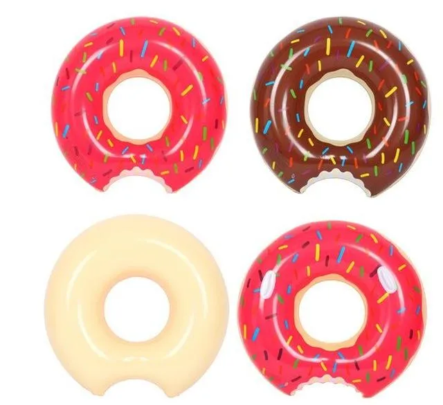 Outdoor Donut Pool Inflatable Floats Pool Toys Swimming Float 90cm ...