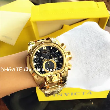 ALL New Black GOLD Wire Rope DZ Watch Swiss Movement Mens Stainless ...