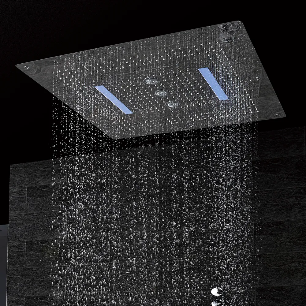 Big Size 800800 LED Ceiling Shower Head with Remote Controller - Rain ...