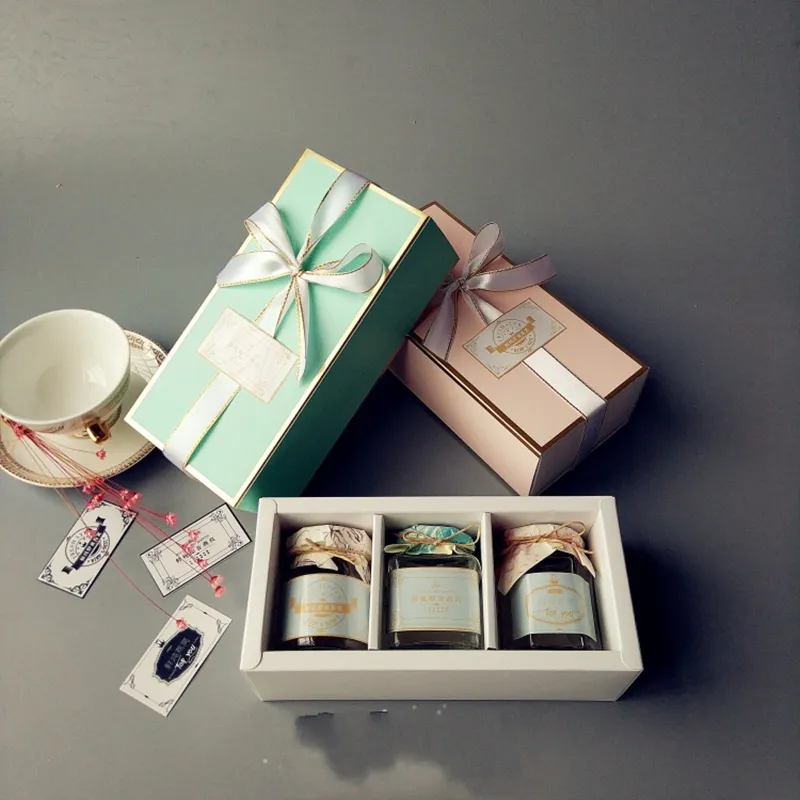 Kraft Paper Gift Boxes Packaging Box Drawer Gift Boxes For 3*100ML ...